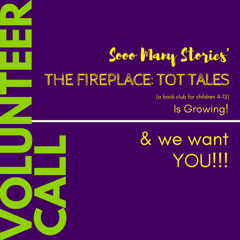 We Are Growing! | Volunteer Call - Sooo Many Stories